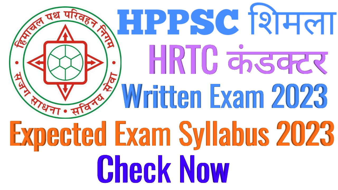HRTC Conductor Subject Wise Syllabus 2023