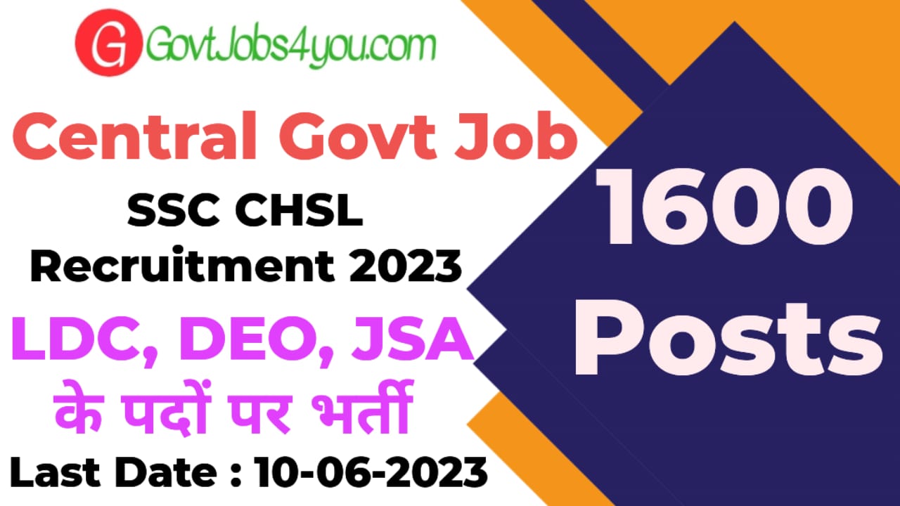 SSC CHSL Recruitment 2023