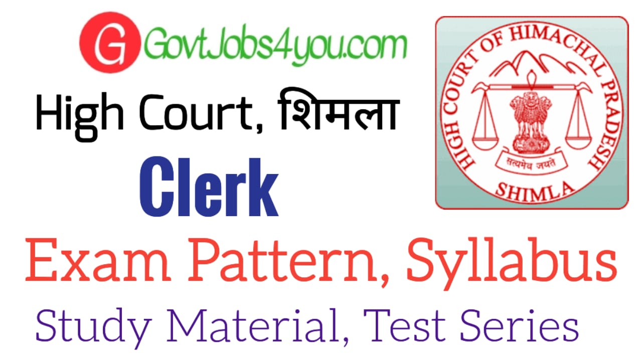 HP High Court Clerk Syllabus 2023